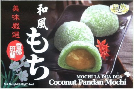 Royal Family Japanese Style Coconut Pandan Mochi, 7.4 oz. – Old North State Candy and Gifts
